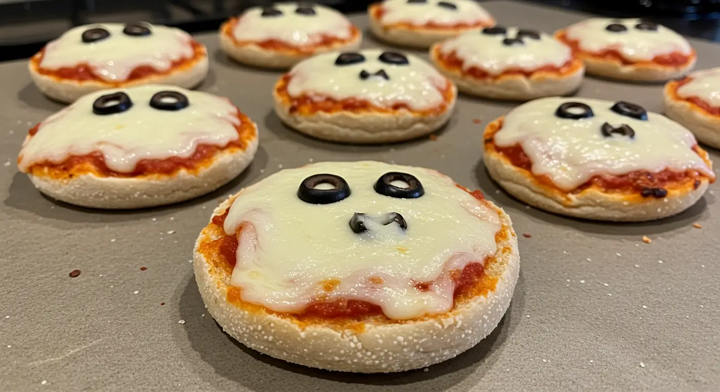 Mini Ghost Pizzas: Kid-Friendly Halloween Recipe